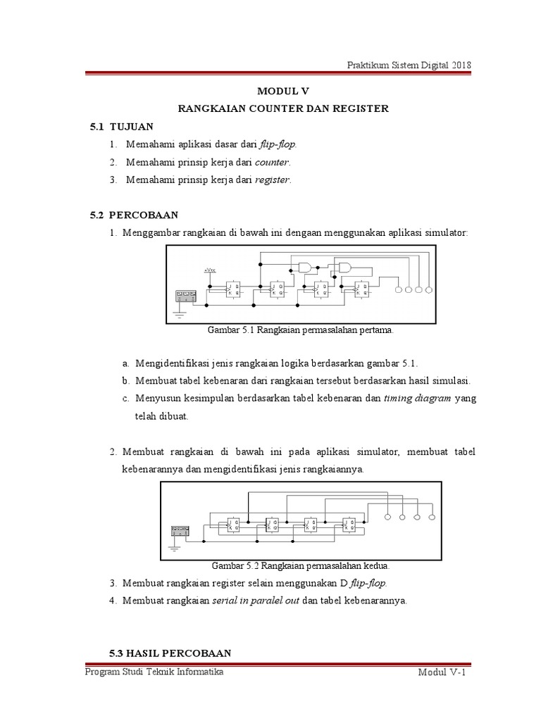 Rangkaian Counter dan Register Digital | PDF | Komputer