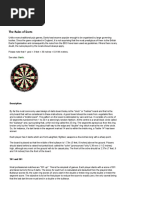 Dart Game Rules and Scoring Explained | PDF | Sports | Leisure