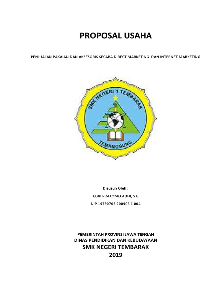 Sistematika Proposal Usaha | PDF | Bisnis