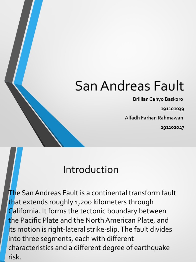 San Andreas Fault | PDF | Earthquakes | Geology