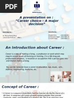 Career Preference Record Intro For Class 12 | PDF | Cognitive Science | Psychology