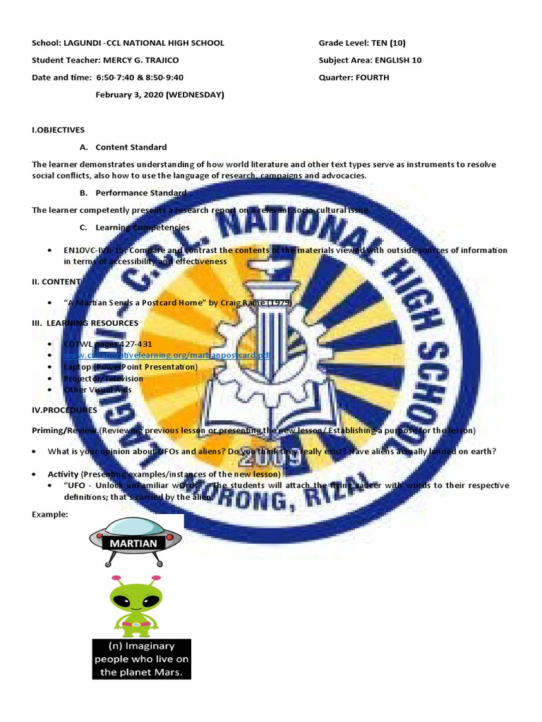 A Martian's Perspective: Analyzing Craig Raine's poem "A Martian Sends ...