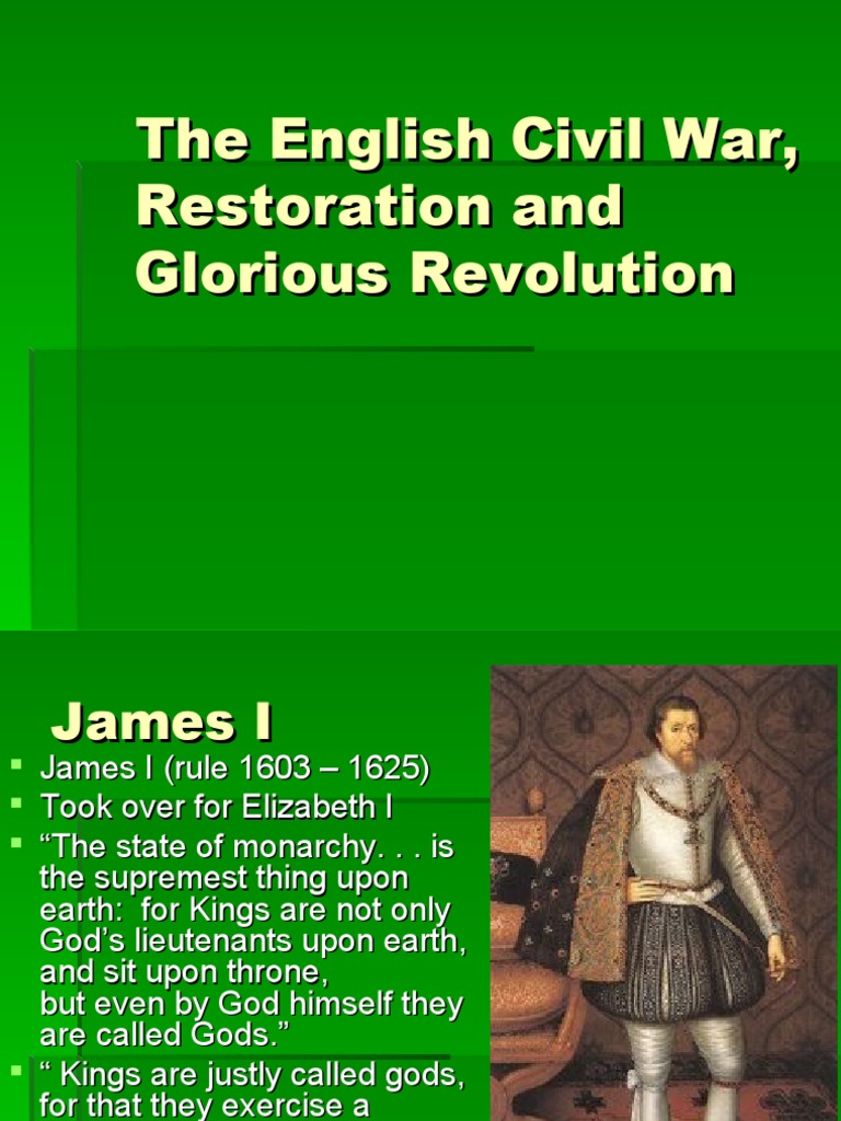 English Civil War and Restoration Overview | PDF | English Civil War ...