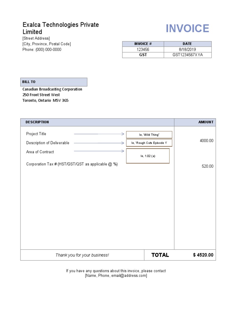 Invoice: Exalca Technologies Private Limited | PDF | Government Of ...