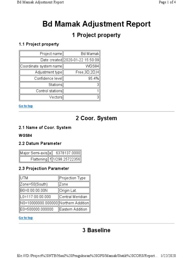 Report Pengolahan Bendungan Mamak PDF | PDF | Cartography | Geometry