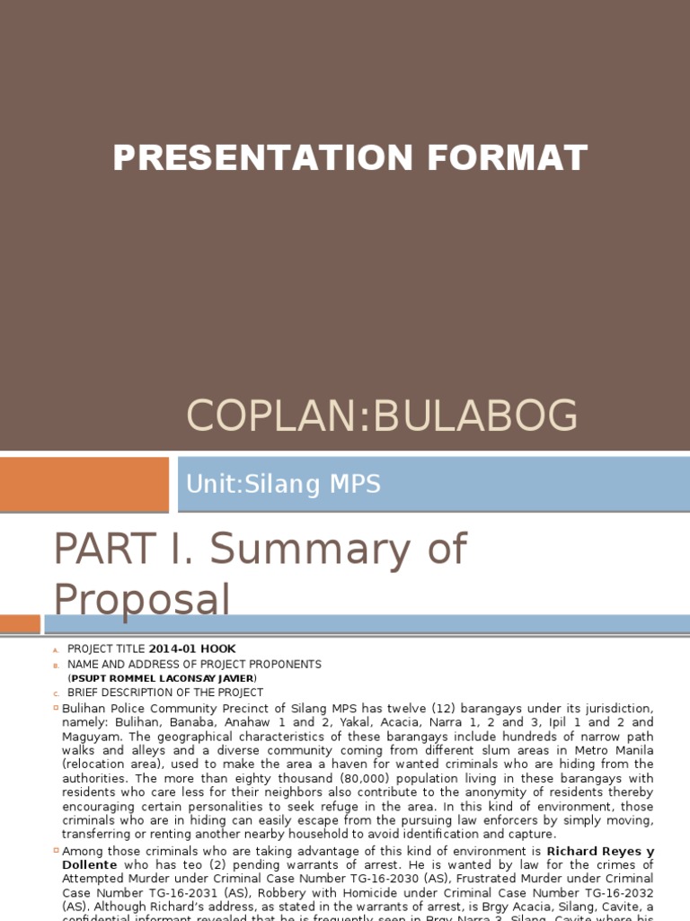 Coplan Format PP | PDF | Surveillance | Data