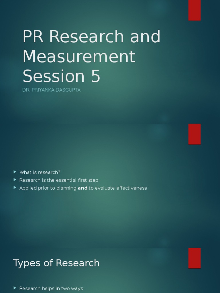 PR Research Essentials | PDF | Self-Improvement