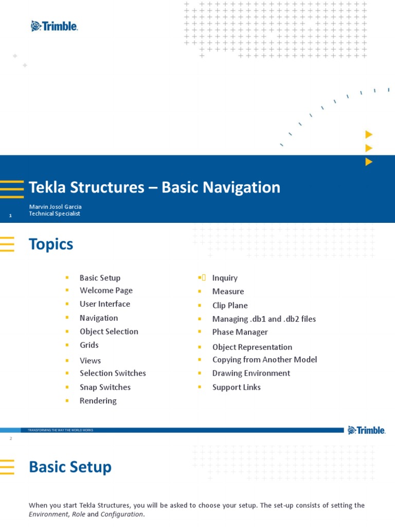 Tekla Structures - Basic Navigation: Marvin Josol Garcia Technical ...
