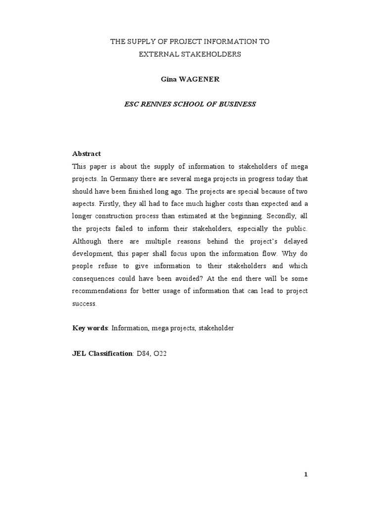 Gina Wagener: Esc Rennes School of Business | PDF | Reputation | Software