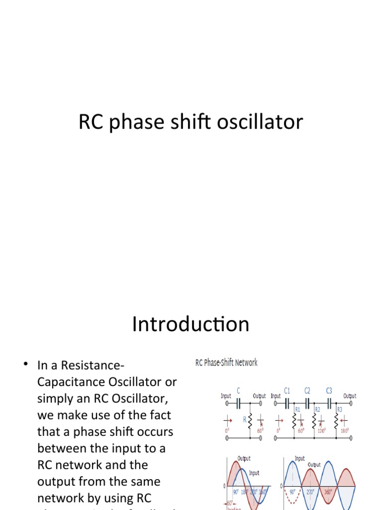 RC Phase Shift Oscillator Explained | PDF | Science & Mathematics ...