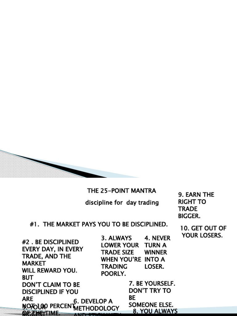 25-Mantra-Day Trading | PDF | Business