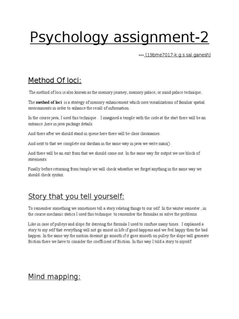 Psychology Memory Techniques | PDF | Cognitive Neuroscience | Epistemology