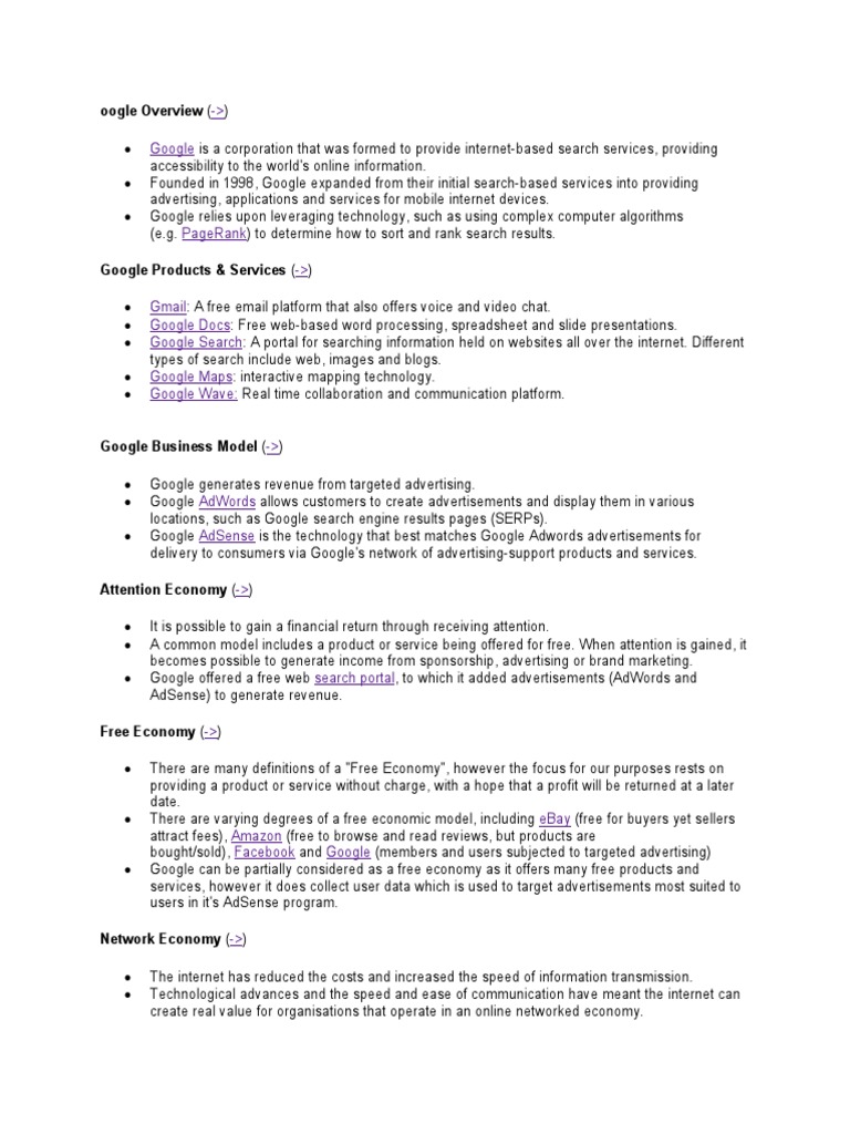 Google: Oogle Overview ( | PDF | Online Advertising | Internet