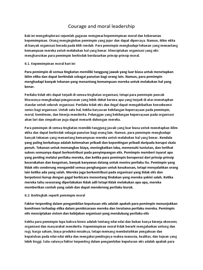 Resume chp6 Leadership | PDF