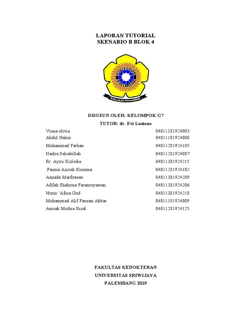 Laporan Tutorial Skenario B Blok 4 | PDF