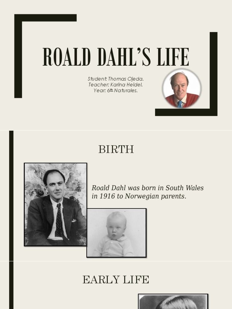 Roald Dahl's Life (About The Author) PDF | PDF