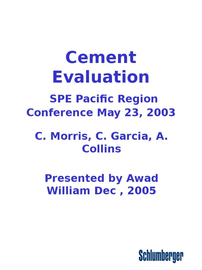 7 Cement Evaluation | PDF | Casing (Borehole) | Density