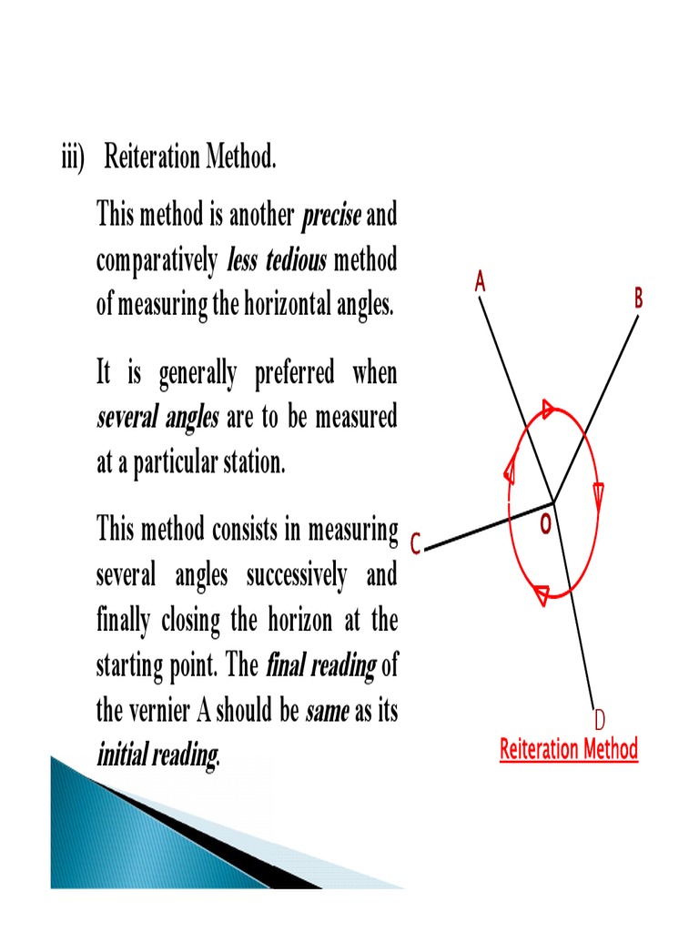 Precise Less Tedious: Reiteration Method | PDF | Angle | Scientific ...
