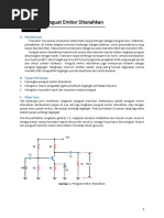 Karakteristik Transistor sebagai Penguat | PDF