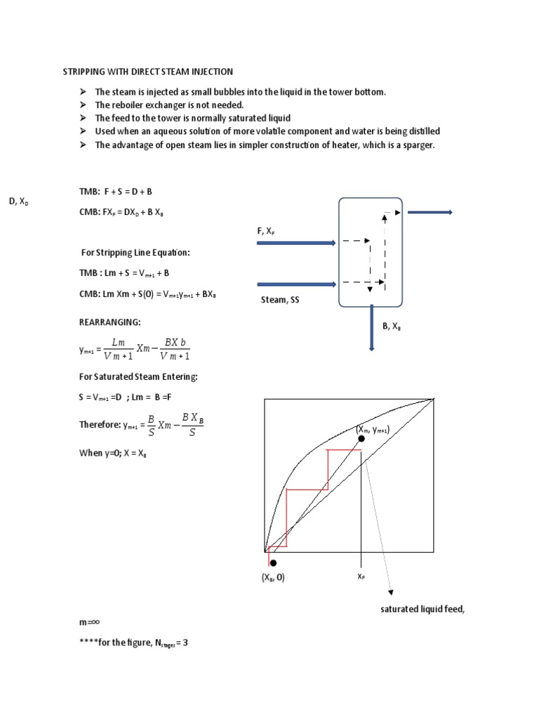 Stripping With Direct Steam Injection | PDF