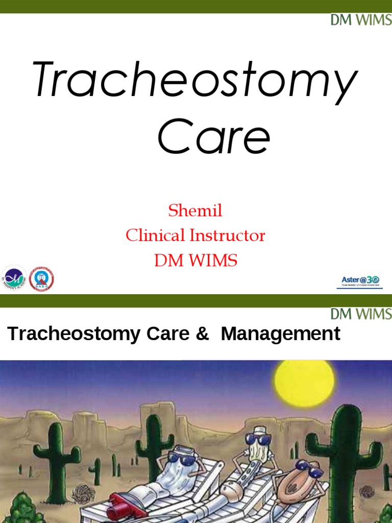 Comprehensive Guide to Tracheostomy Care: A Review of Best Practices ...