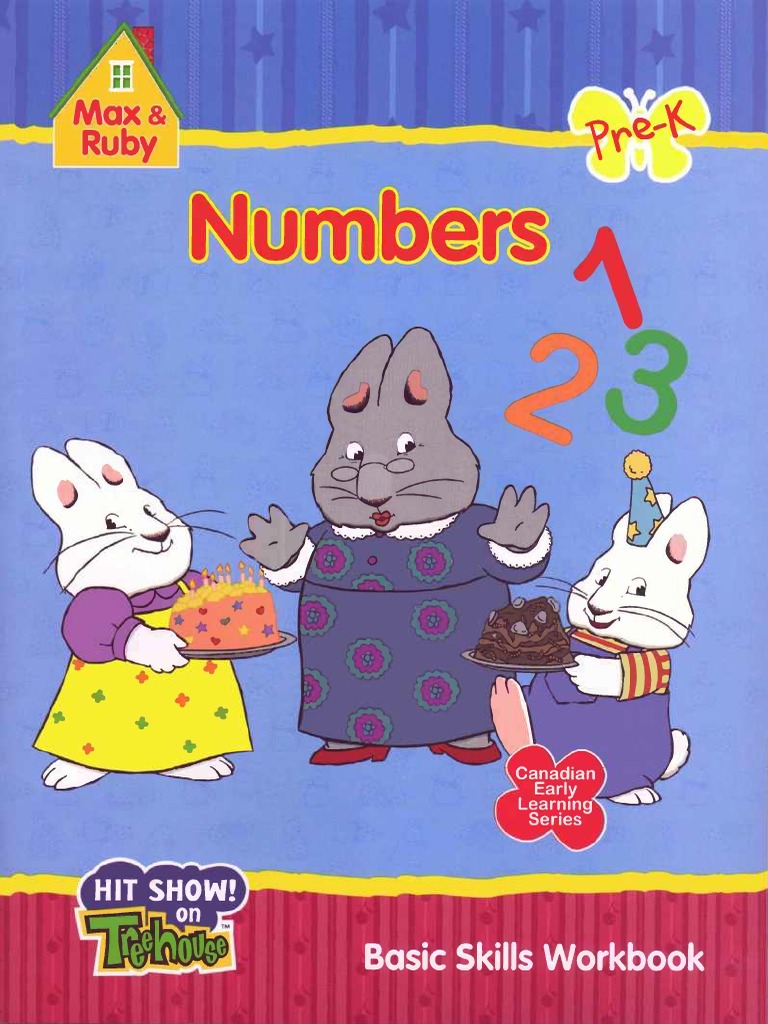 Max and Ruby Numbers Basic Skills Workbook Pre K PDF | PDF
