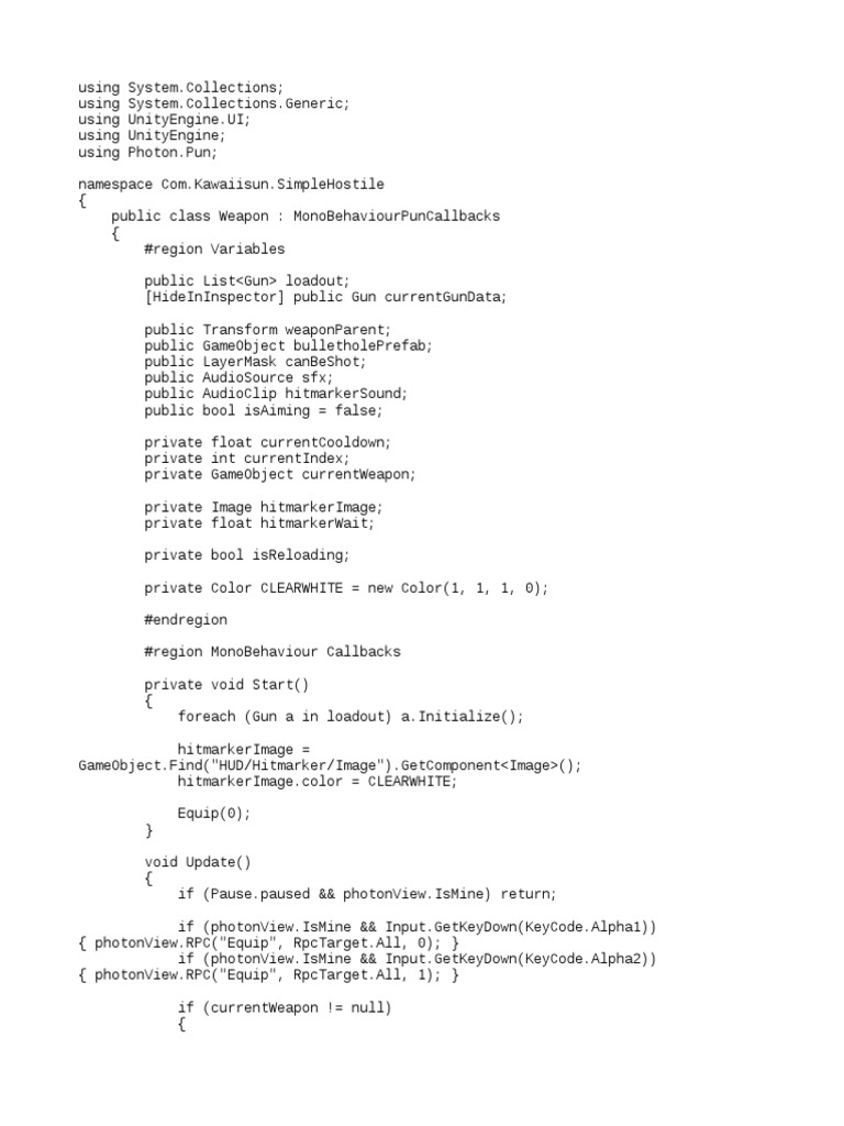 Weapon | PDF | Computer Programming | Areas Of Computer Science