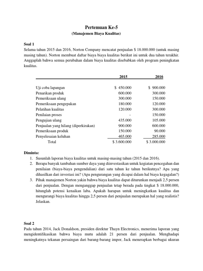 Akmen - Latihan 5 | PDF