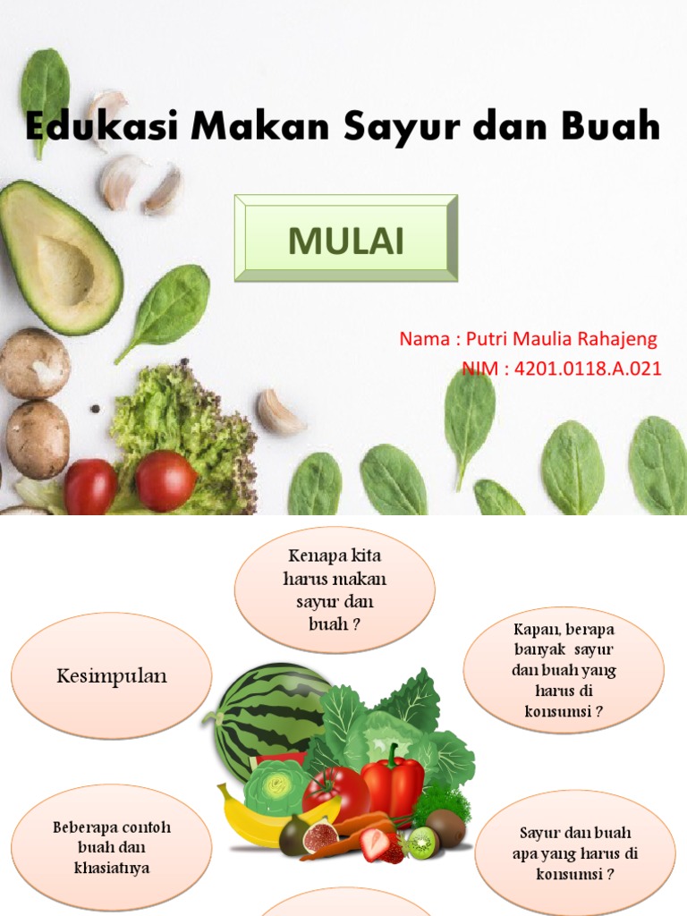 Pentingnya Konsumsi Sayur dan Buah | PDF