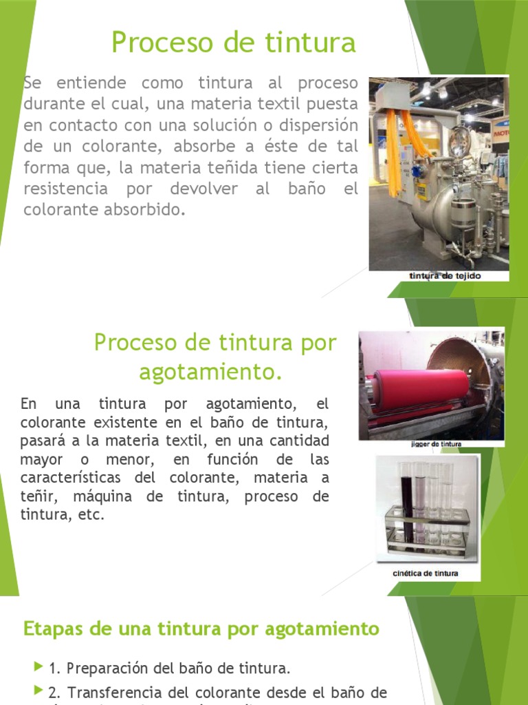 Proceso de Tintura | PDF | Importar | Textiles
