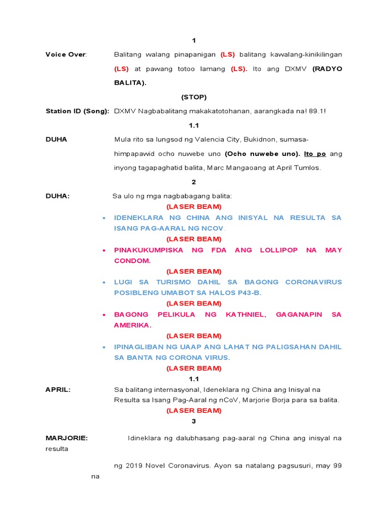 Script For Technical | PDF