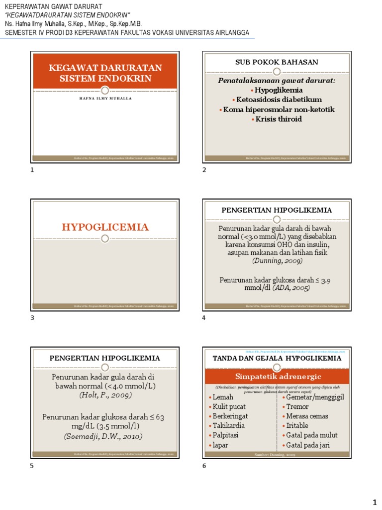 Kegawatdaruratan Sistem Endokrin - Hafna 2020 | PDF
