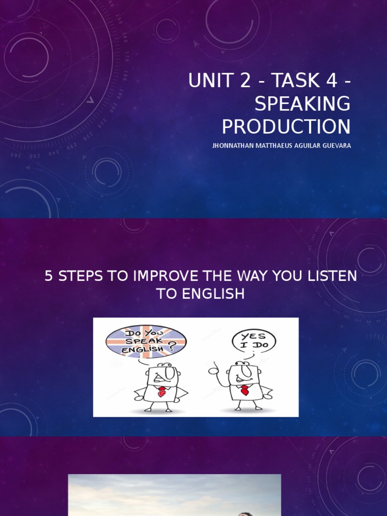 Unit 2 - Task 4 - Speaking Production | PDF