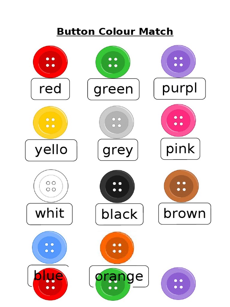 Red Purpl e Green: Button Colour Match | PDF