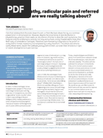 Musculoskeletal Clinical Translation Framework | PDF | Pain | Neuroscience