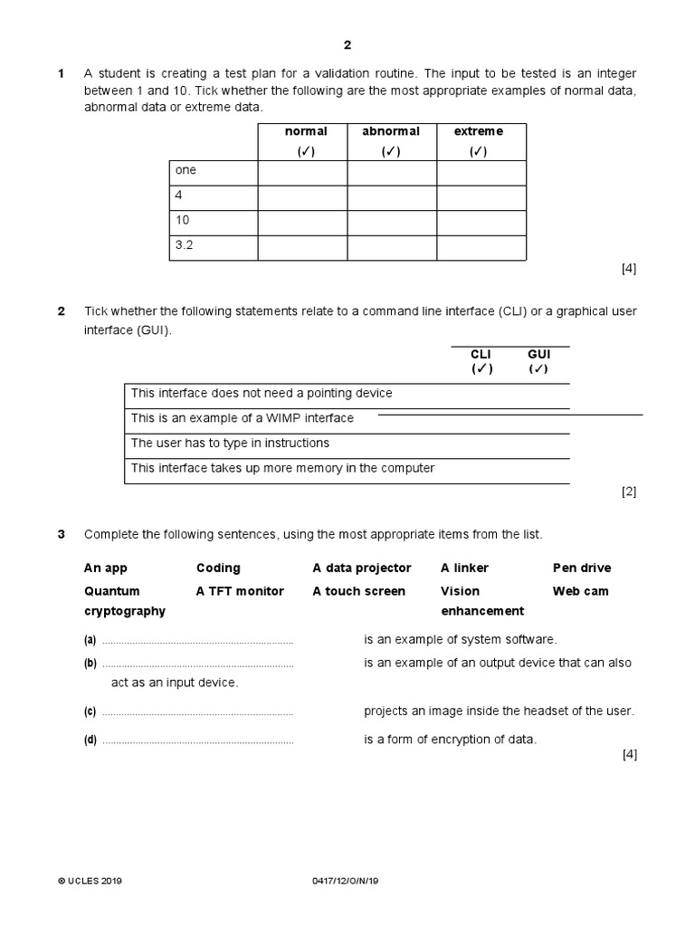 ICT Assessment 4 (Theory) | PDF | Graphical User Interfaces | Input/Output