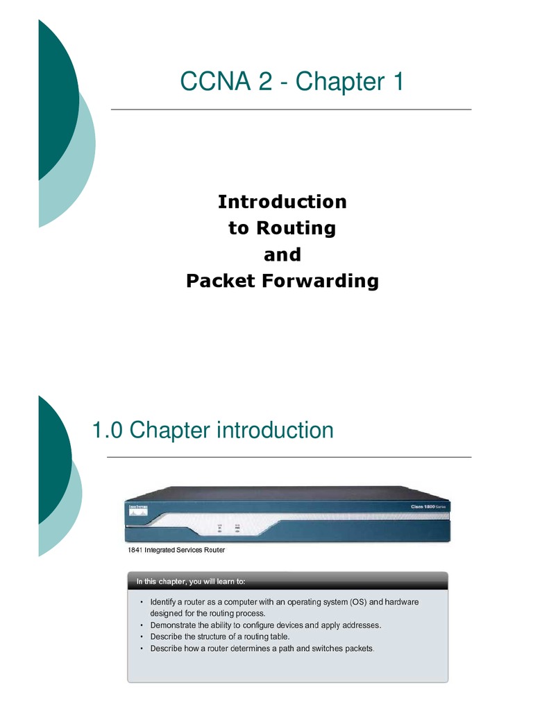 Ccna2 Chapter1 Introduction To Routing and Packet Forwarding | PDF | Router (Computing) | Packet ...