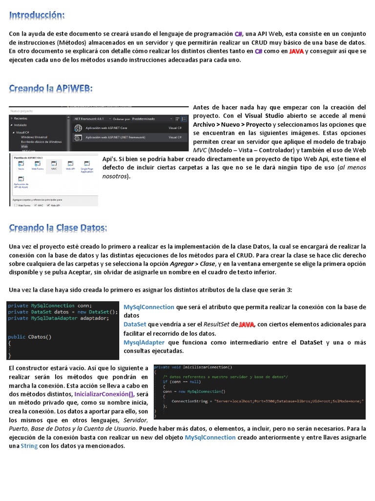C# Api WEB | PDF | SQL | Objeto (informática)