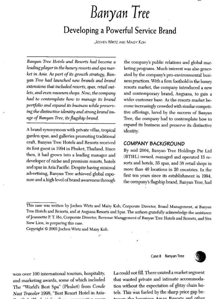 CASE Study 04 Banyan Tree | PDF
