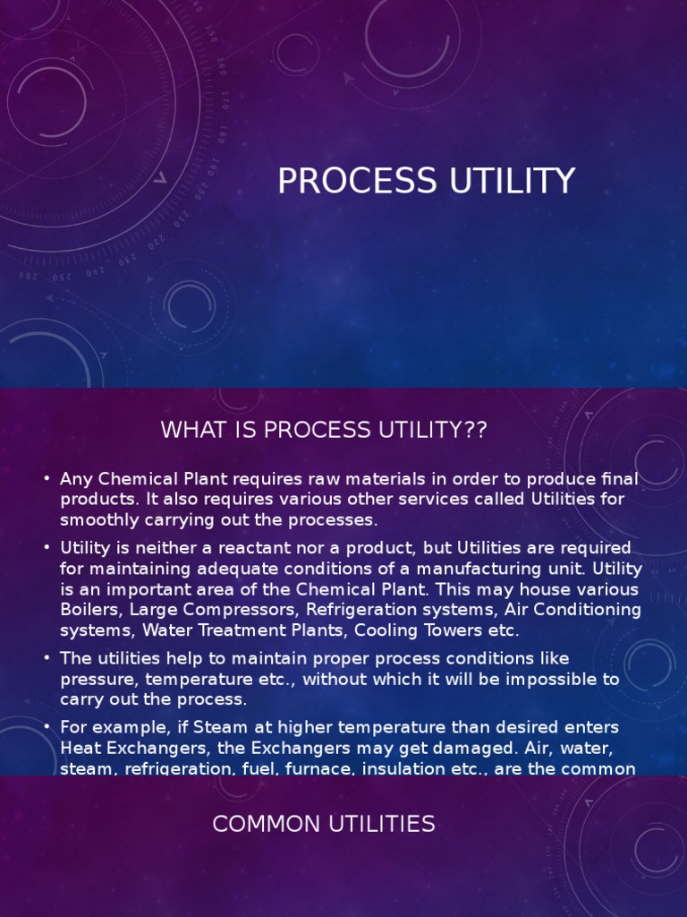 Everything You Need to Know About Process Utilities | PDF | Furnace | Steam
