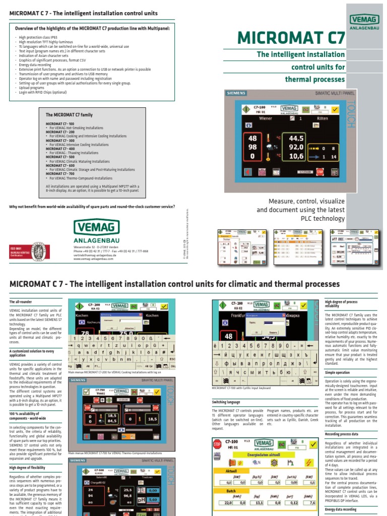 Micromat C7 | PDF | Programmable Logic Controller | Reliability Engineering