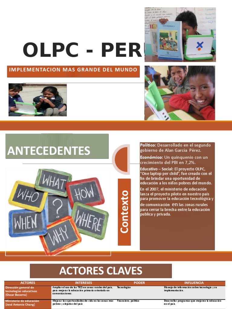 Perú - Implementacion Olpc | PDF | Tecnología de información y ...