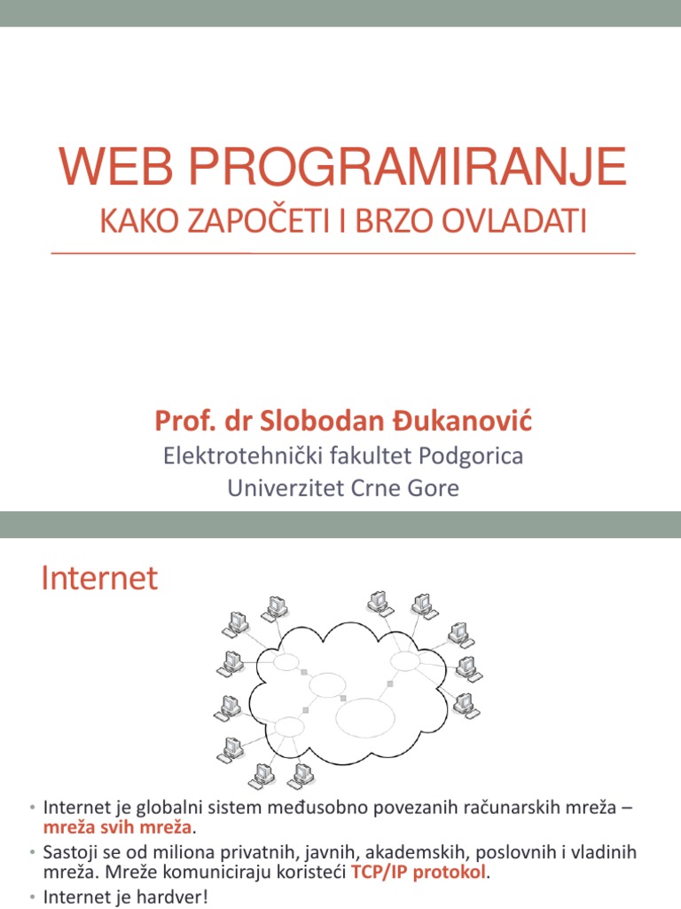 Web Programiranje PDF | PDF