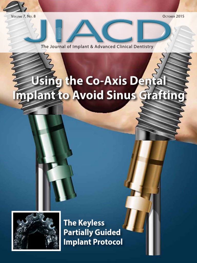 Volume 7, No. 8 October The Journal of Implant & Amp Advanced Clinical ...