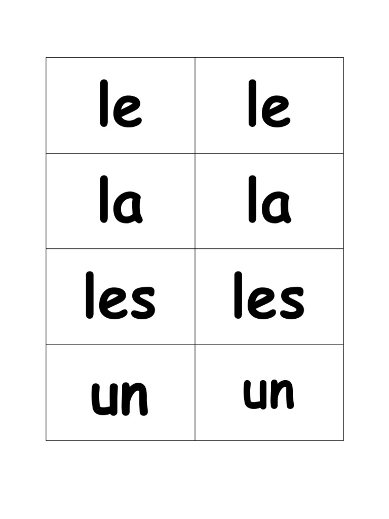 French Sight Word Game | PDF