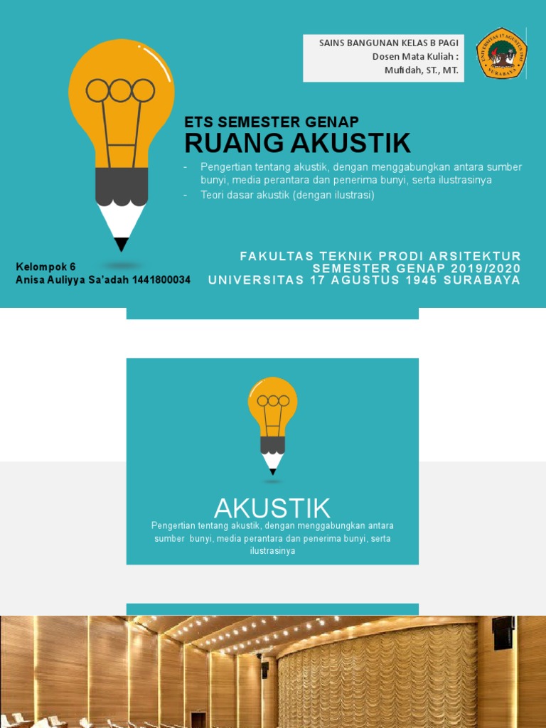 Pengertian Akustik Dan Teori Dasar Akustik | PDF