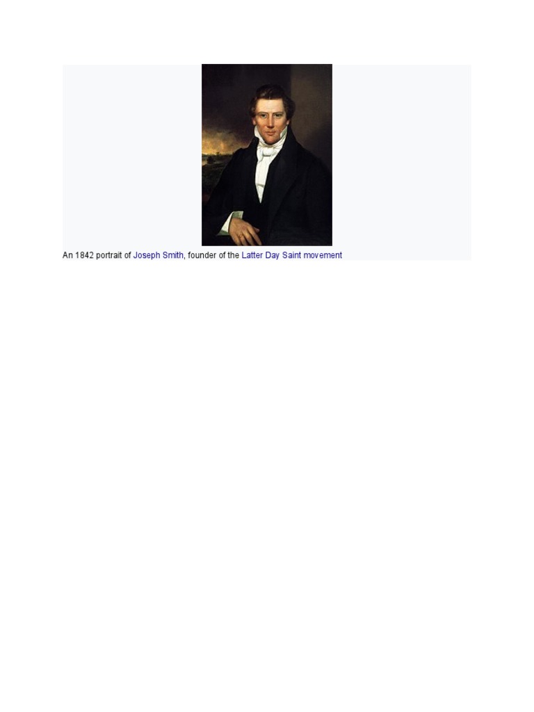 Portrait of Joseph Smith | PDF