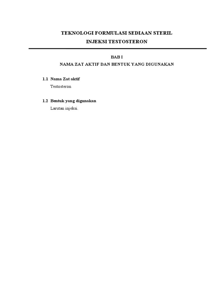 5.injeksi Testosteron | PDF