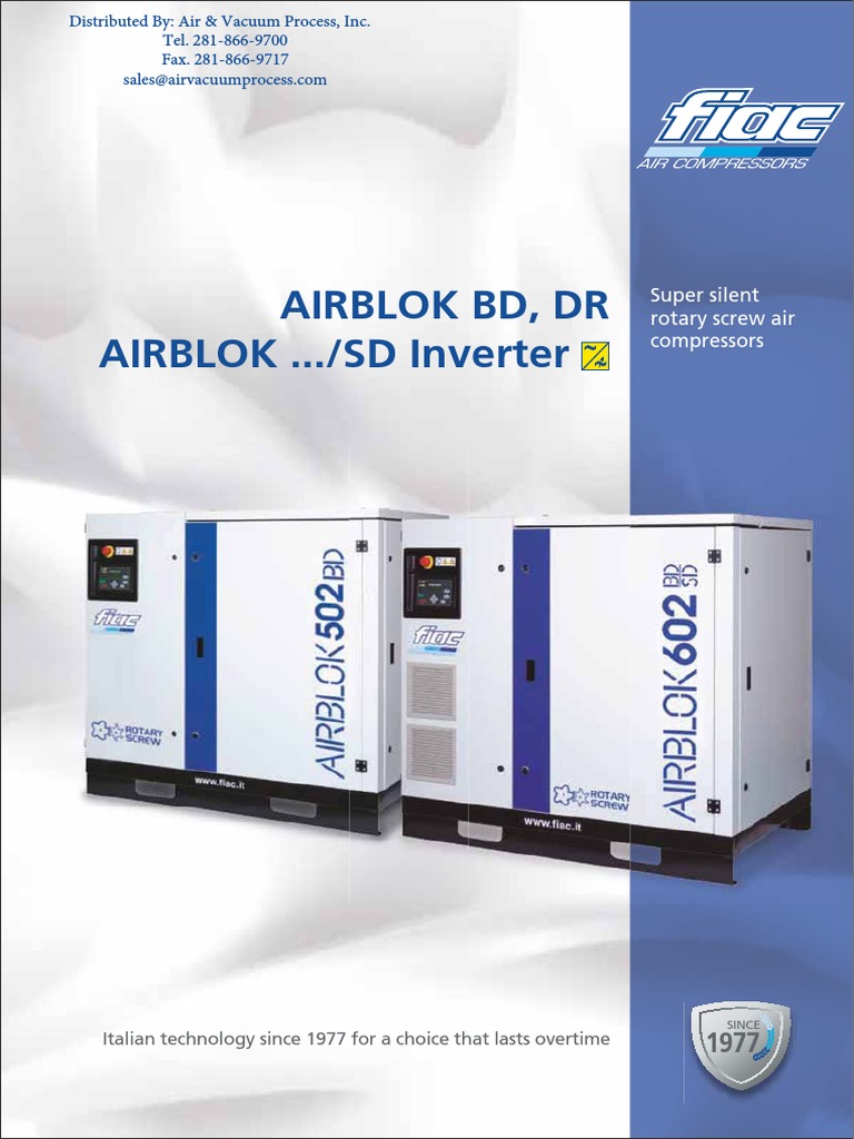 Airblok BD, DR AIRBLOK ... /SD Inverter: Super Silent Rotary Screw Air ...