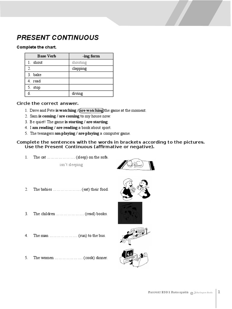 Present Continuous: Shouting | PDF | Syntax | Grammar